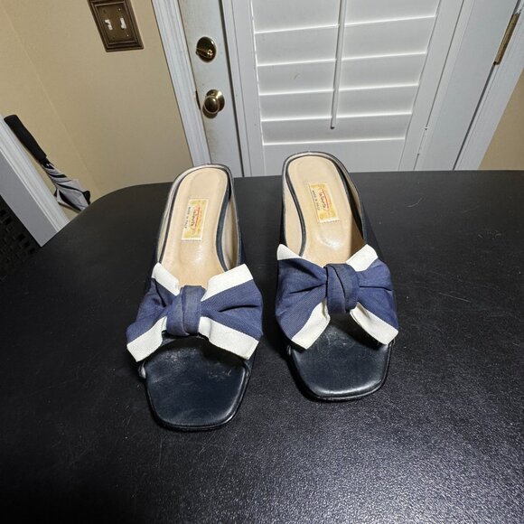 Talbots | Shoes | Talbots Size 7n Slip On Leather Mules Slides Sandals ...